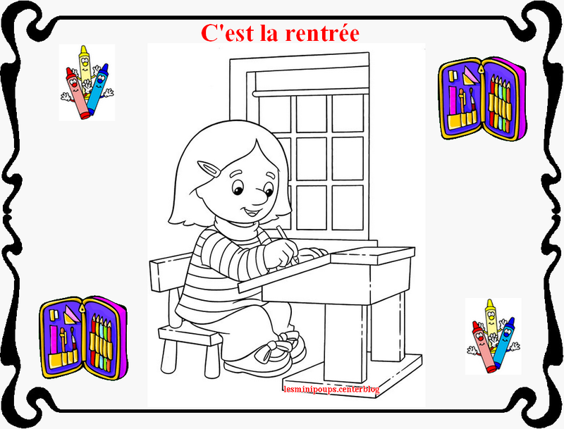 coloriage rentree des classes