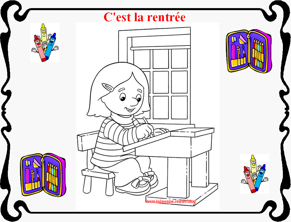 coloriage rentree des classes